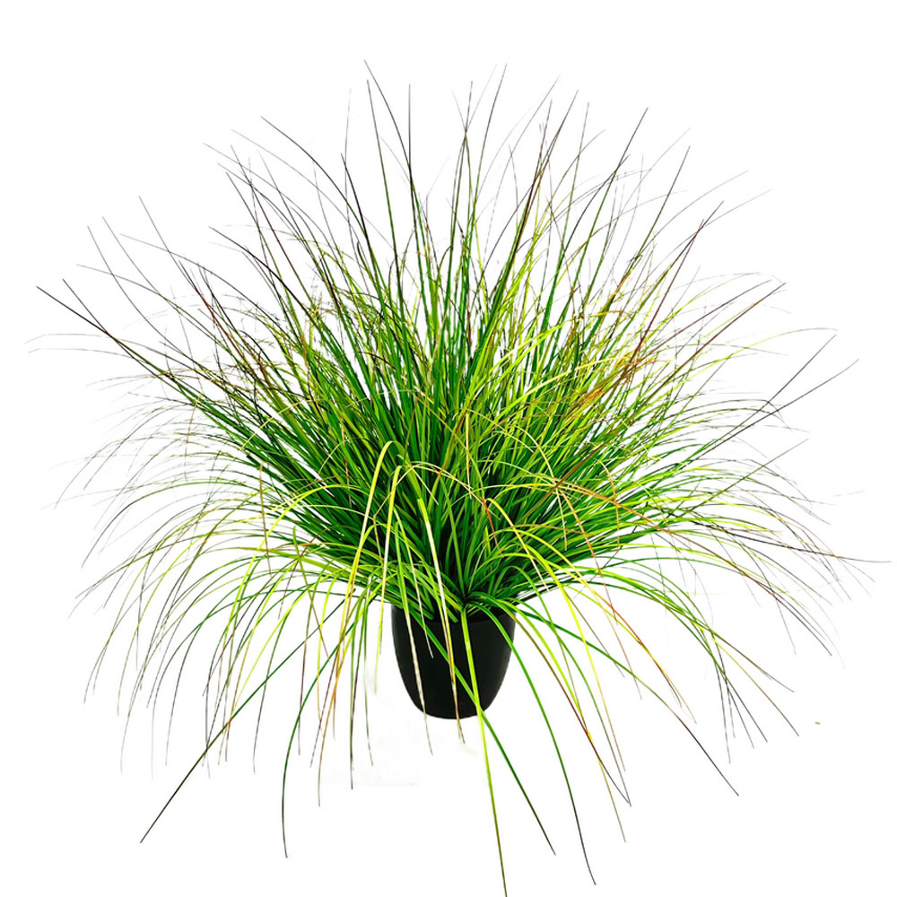 BENT GRASS ΤΕΧΝΗΤΟ ΦΥΤΟ ΣΕ ΓΛΑΣΤΡΑ PVC ΠΡΑΣΙΝΟ H90CM - ΠανOikos