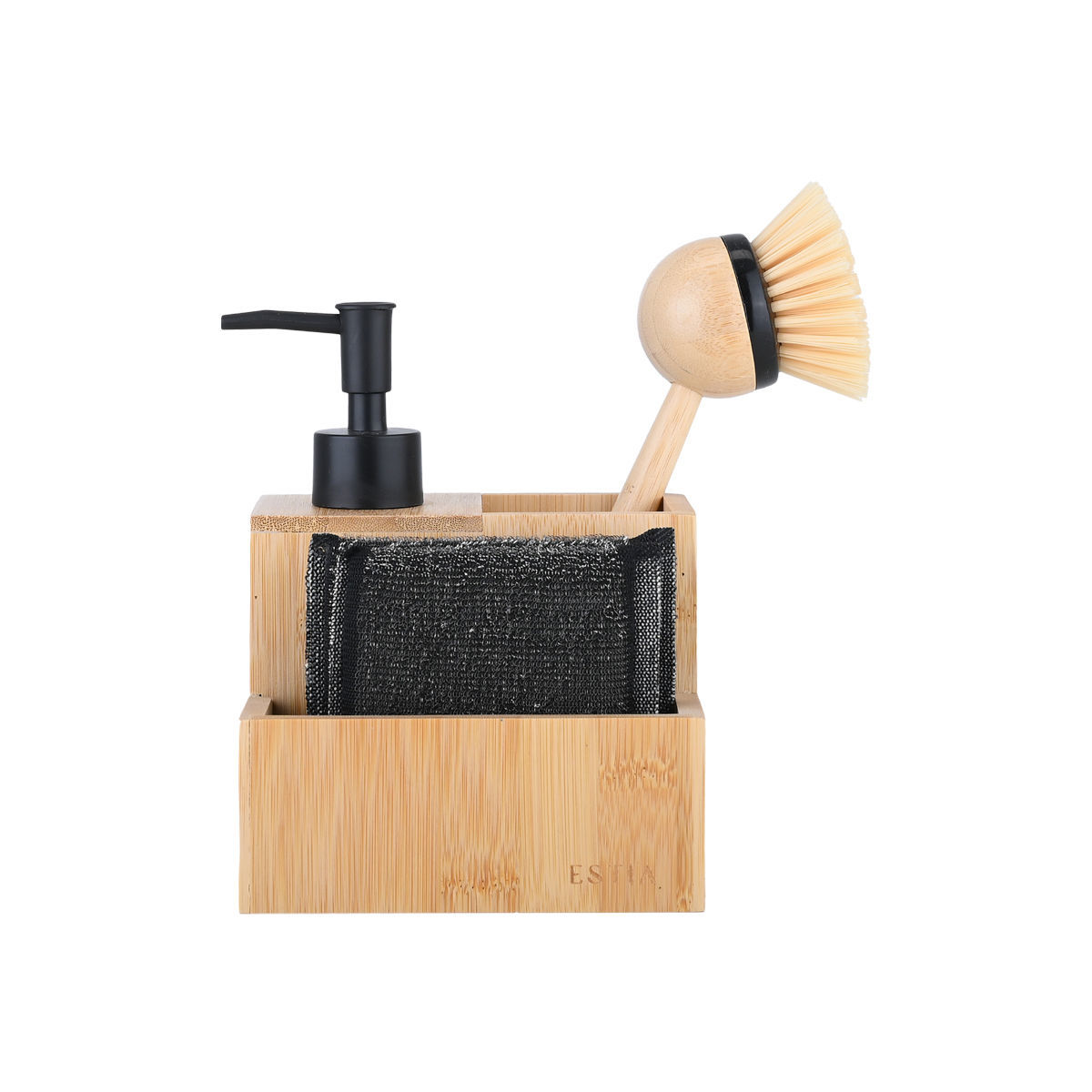 ΔΟΧΕΙΟ ΥΓΡΟΥ ΠΙΑΤΩΝ BAMBOO ESSENTIALS ΜΕ ΣΦΟΥΓΓΑΡΙΑ ΚΑΙ ΒΟΥΡΤΣΑ - ΠανOikos
