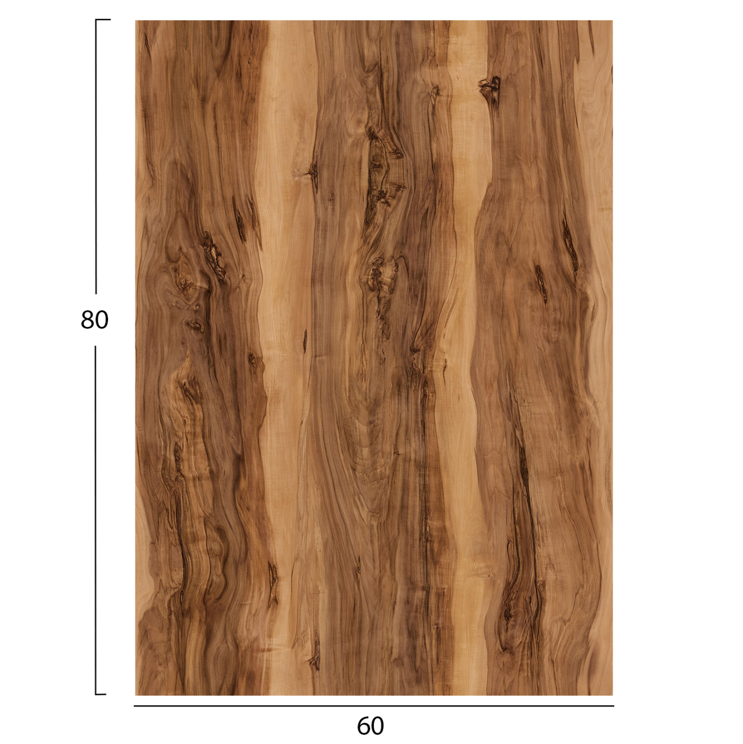 ΕΠΙΦΑΝΕΙΑ ΤΡΑΠΕΖΙΟΥ HPL ΟΡΘΟΓΩΝΙΑ INDIAN SHEESHAM 60x80εκ. - ΠανOikos